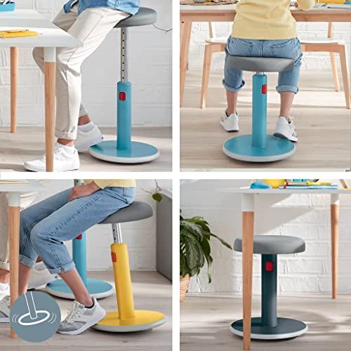 Leitz Active Sit Stand Stool, Ergonomic Height Adjustable 46cm to 79cm ...