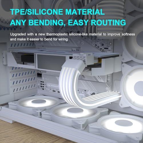 Sirlyr Cable GPU RGB de 8 pines, extensión de cables RGB PSU ...