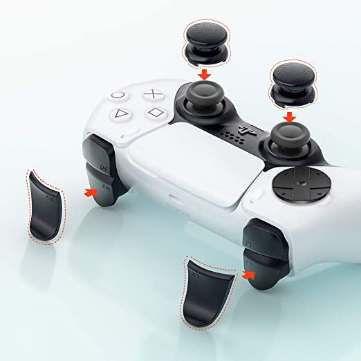 Kit de accesorios para controladores PS5, Daugee L2 R2 extensor de ...
