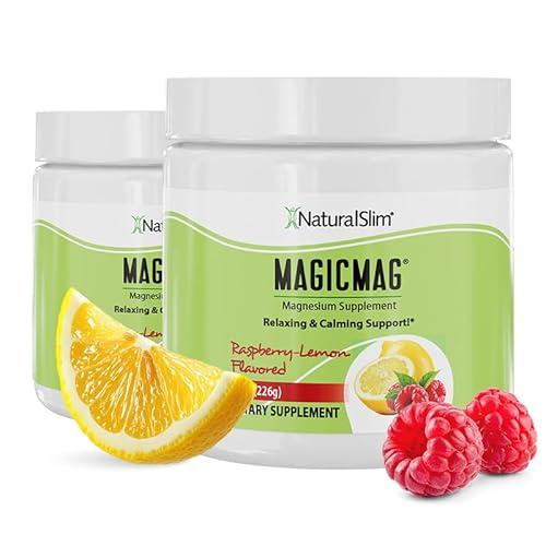 NaturalSlim Magicmag Citrato de magnesio puro en polvo Estrés ...