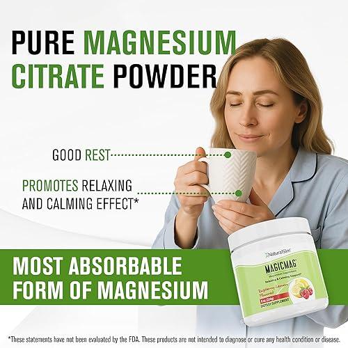 NaturalSlim Magicmag Citrato de magnesio puro en polvo Estrés ...