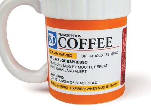 BigMouth Inc. Prescription Coffee Mug - Large Funny Prescription Coffee ...