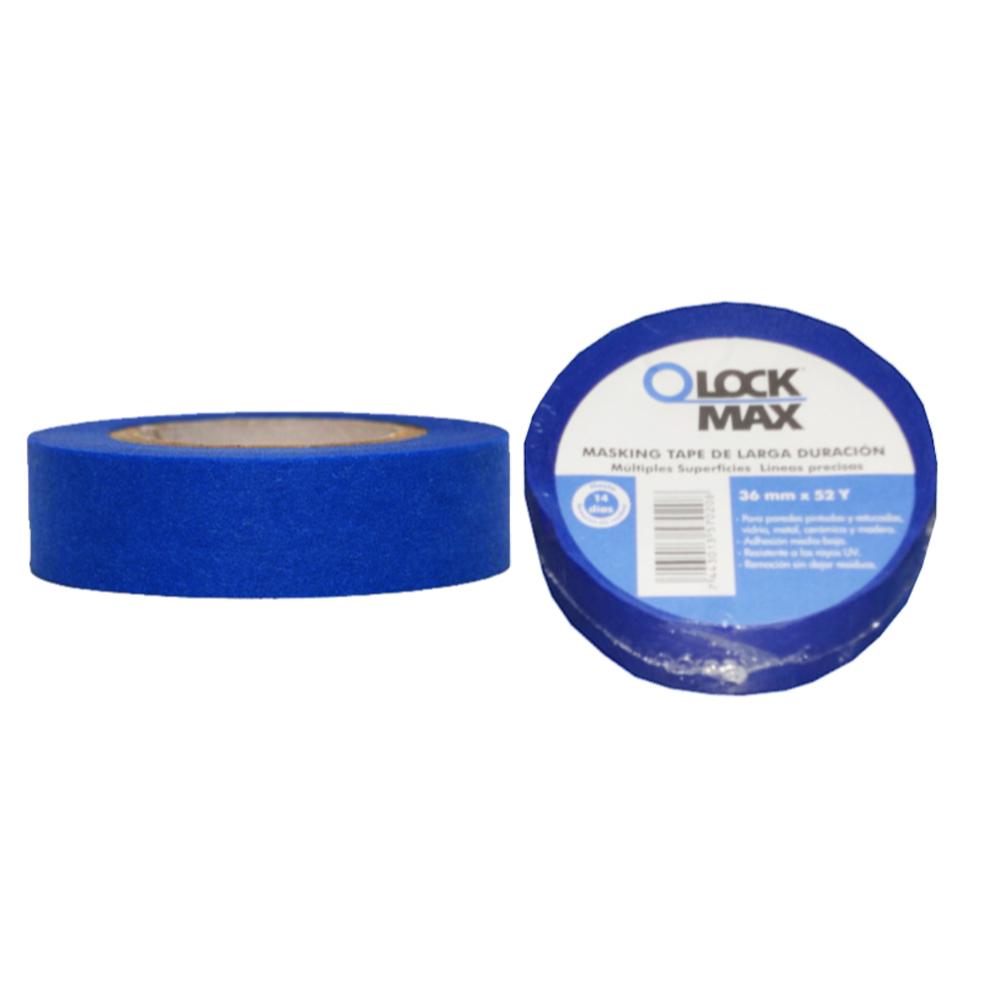 Masking Tape, Color Azul, 1 1/2x52Yds, Larga Duración, 19000036 Lock ...