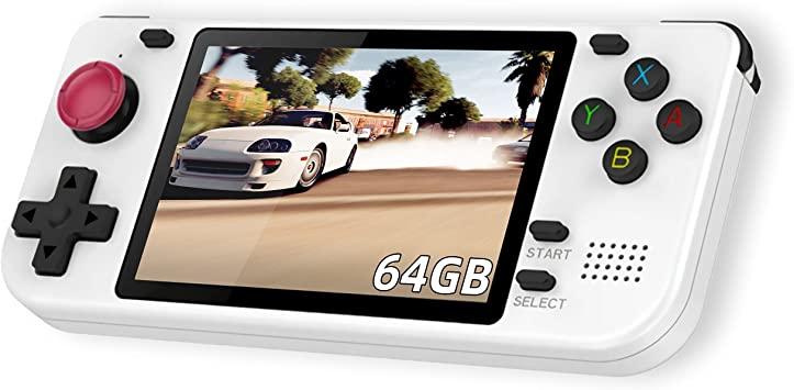 RGB10S Consola de juegos portátil de 3.5 pulgadas, consolas de juegos retro con emulador clásico ...