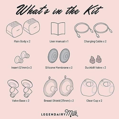 Legendairy Milk Imani i2 Plus Pair of Wearable Electric Breast Pump ...