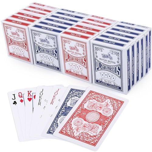 LotFancy Naipes, 24 barajas de cartas a granel, índice estándar de ...