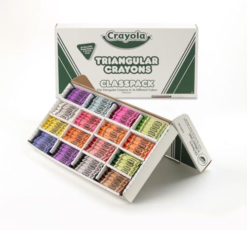 Crayola Triangular Crayon Classpack, crayones para niños pequeños, 16 ... Crayola Triangular Crayon Classpack, crayones para niños pequeños, 16 ...