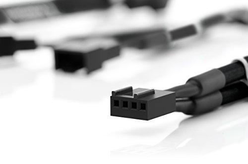 Noctua NA-SYC1 chromax.black, cables en Y de 4 pines para ventiladores ...