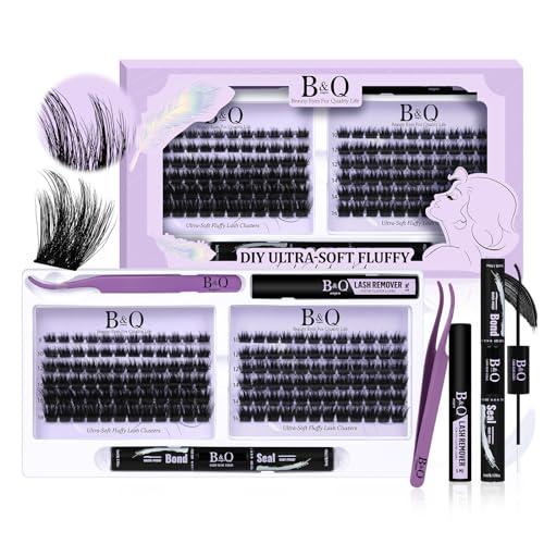 BQ Lash Extension Kit F03 Kit de extensión de pestañas 144 PCS Grupos de pestañas ultraligeros ...