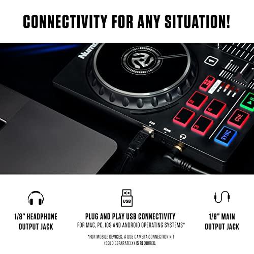 Numark Party Mix II - DJ Controller with Party Lights, DJ Set with 2 ...