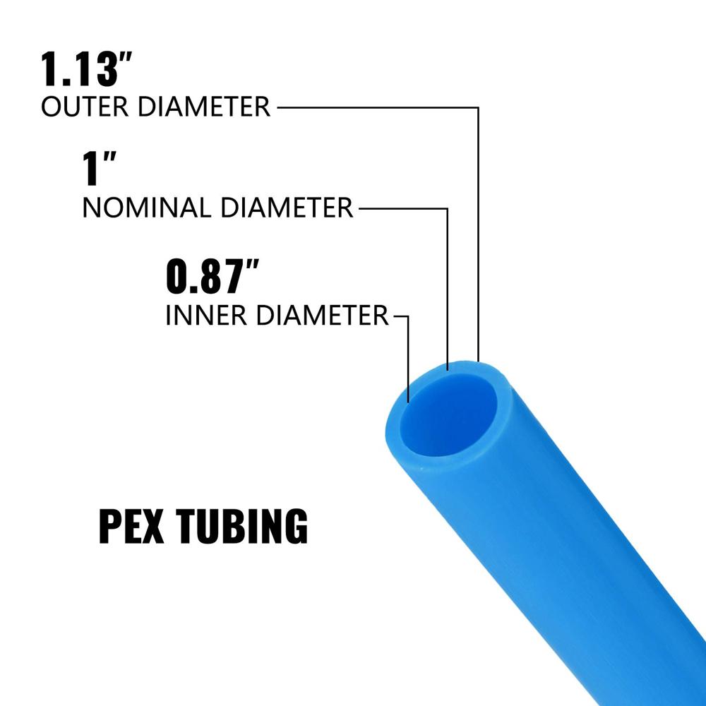 Tubería VEVOR Pex, tubería Pex de 1 Manguera Pex flexible de 300 pies ...