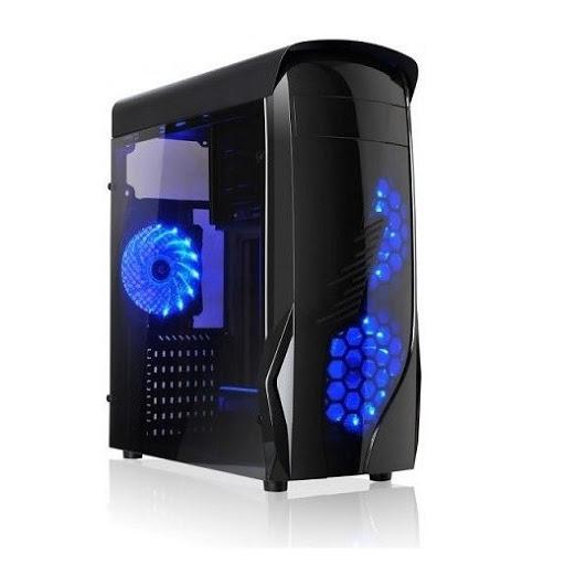 Case Gamer Agiler Atx Usb + Hd Audio + Fan Blue Light Agi-C010 : Precio ...
