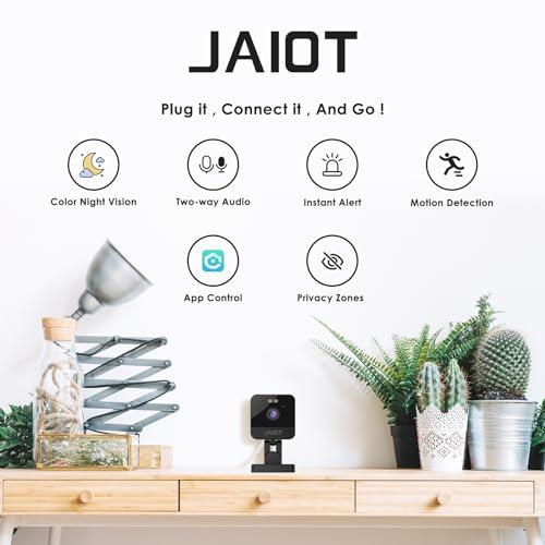 JAIOT Cámara de seguridad interior, cámara de seguridad para el hogar ...