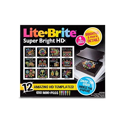 Lite-Brite LED Max! Alta definición súper brillante, incluye 650 ...