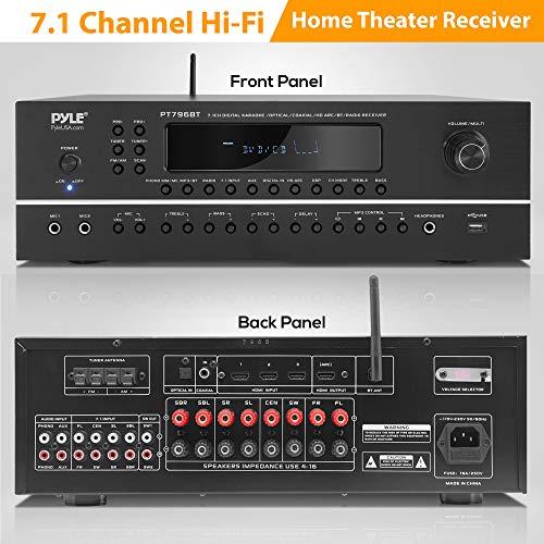 Pyle 7.1-Channel Hi-Fi Bluetooth Stereo Amplifier - 2000 Watt AV Home ...
