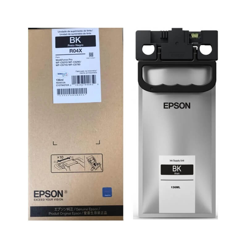 Bolsa De Tinta Epson Workforce WF C5210/90, C5710/90 Negro 136 Ml ...