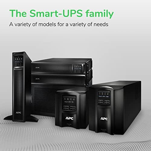 APC 1500VA Smart UPS with SmartConnect, SMC1500C Sinewave UPS Battery Backup, AVR, 120V, Line ...