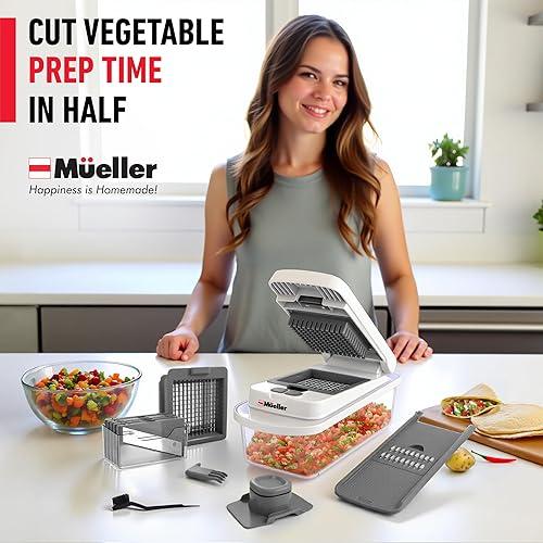 Mueller Pro-Series 10-in-1, 8 Blade Vegetable Chopper, Onion Mincer ...