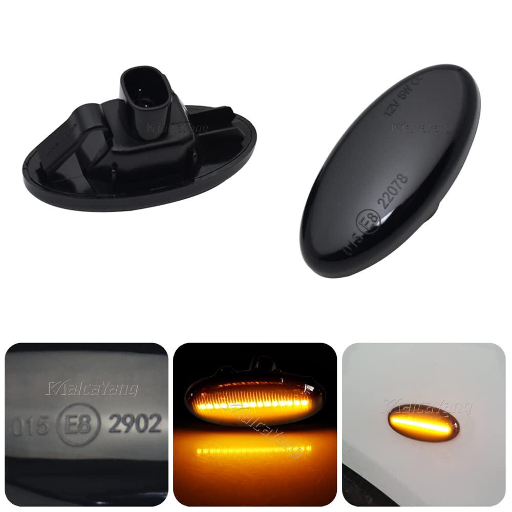 Malcayang Dynamic Sequential Blinker Side Maker LED Turn Signal Light ...