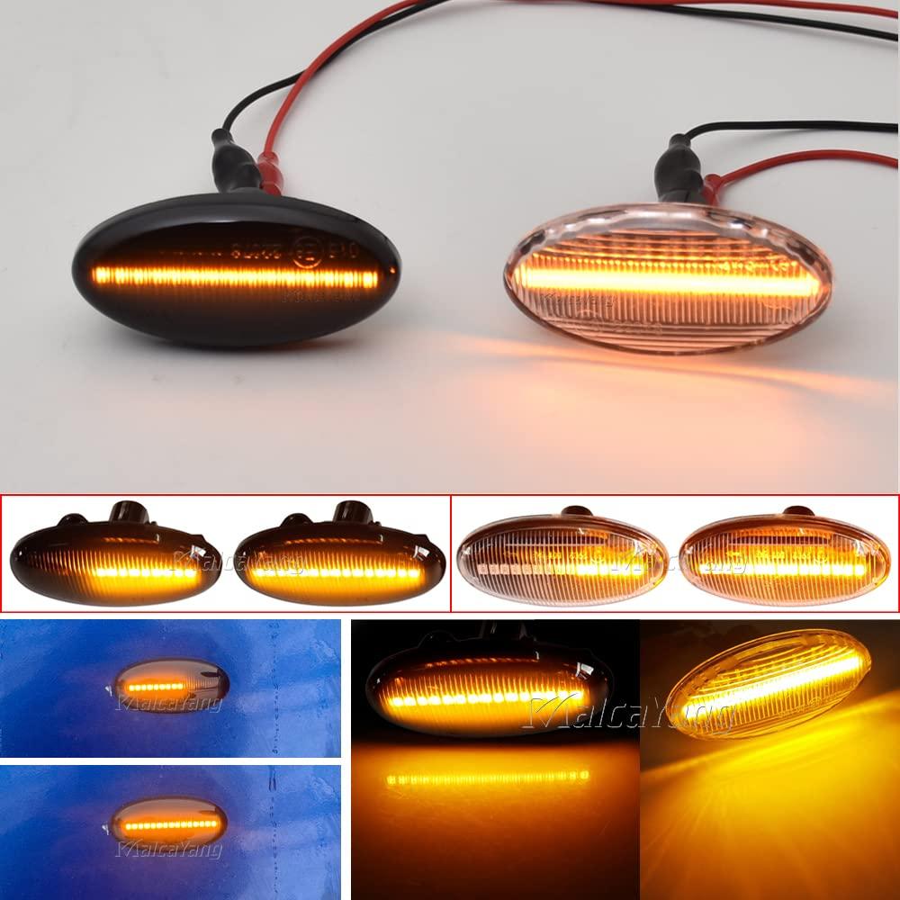 Malcayang Dynamic Sequential Blinker Side Maker LED Turn Signal Light ...