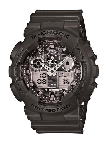 Reloj Casio GA-100 XL Series G-Shock Quartz 200M WR resistente a los golpes - Color Gris ...