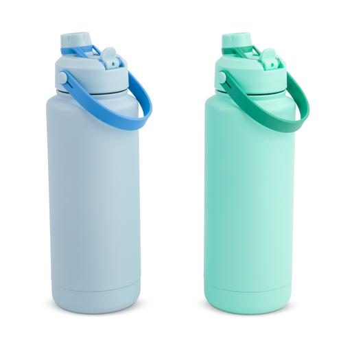 Termos De Agua 40Oz 2 Unidades Color Azul Y Turquesa Marca Manna ...