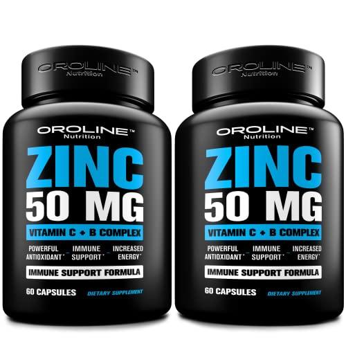 Premium Zinc Citrate 50 mg Supplement, 2-Pack Value Bundle - 120 ...