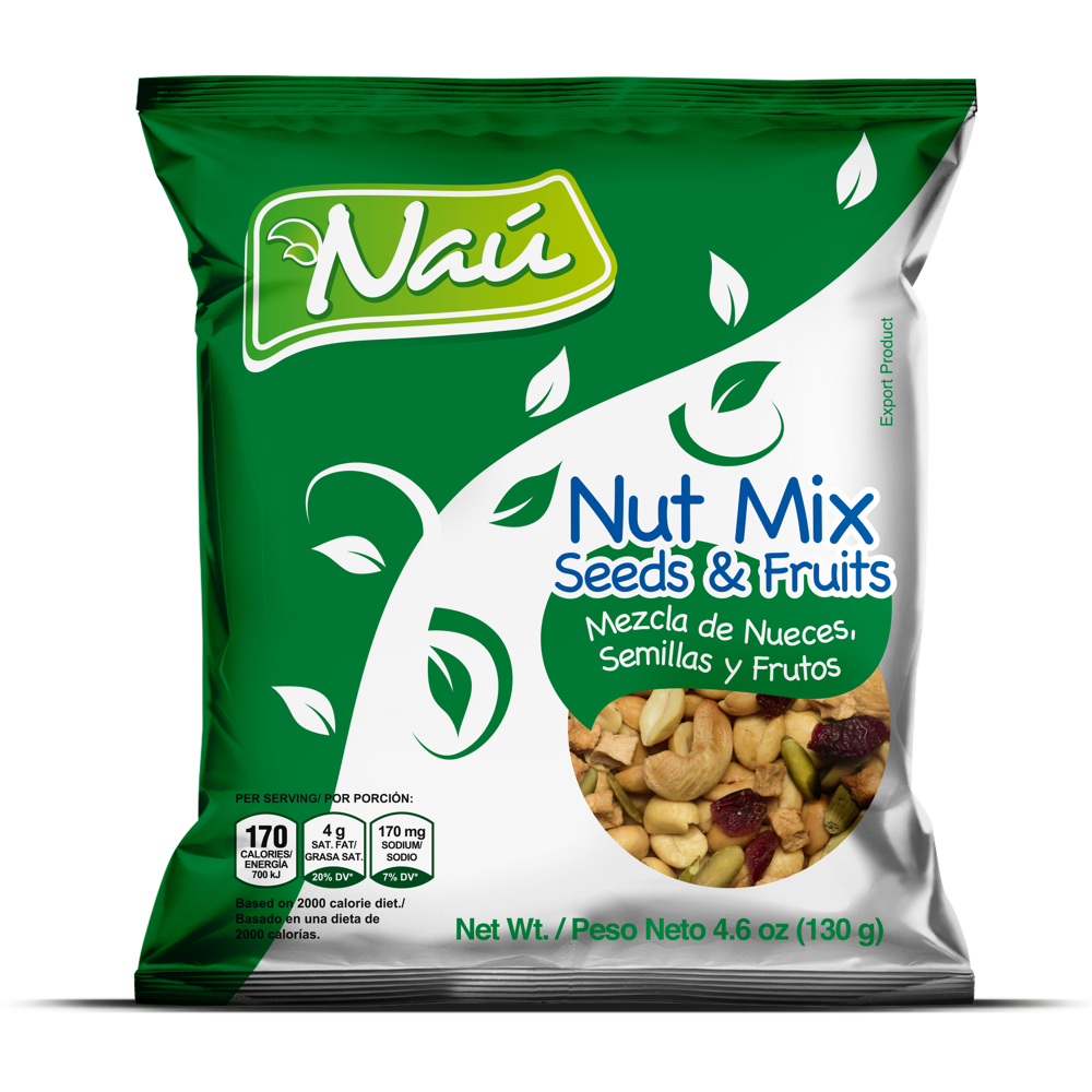 Nau Mani Mix Nuez Semillas Y Frutos 130G : Precio Guatemala