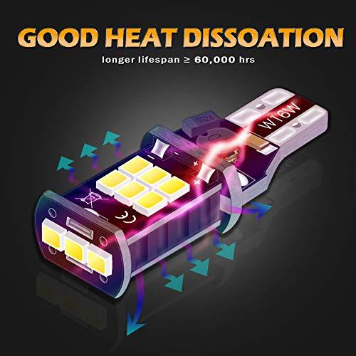 KATUR W16W 921 T15 912 Bombillas LED de luz de respaldo Conjuntos de ...