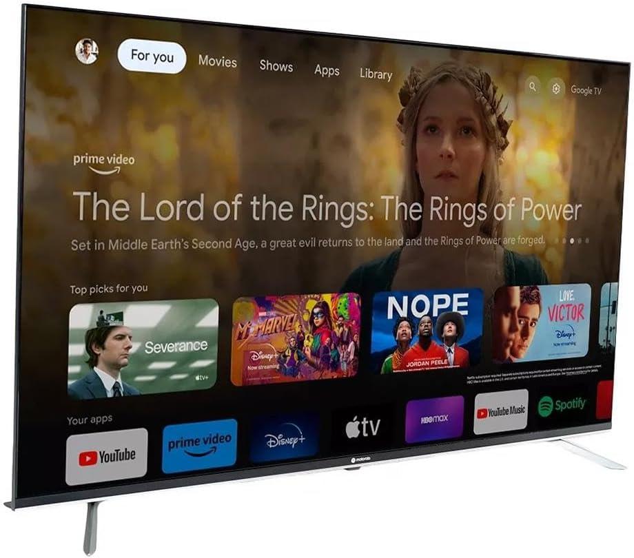 Pantalla Motorola QLED Smart 65" 4K, Con Google TV, Ultra HD, Bluetooth ...