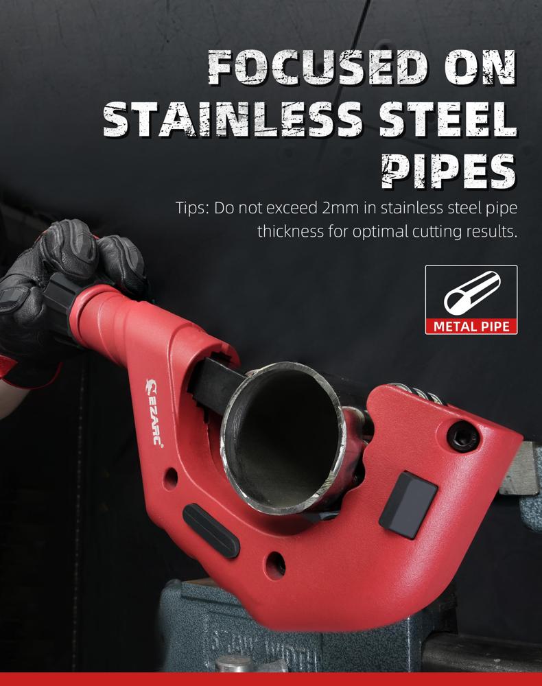EZARC Copper Pipe Cutter 1/4 to 2-3/4 OD, Mini Tube Cutter 1/8-7/8 ...