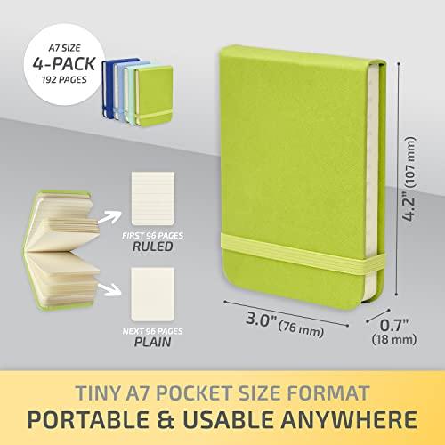 NeatVilla Tiny Notebook 3x4 Pequeño Bloc de Notas Tamaño de Bolsillo ...