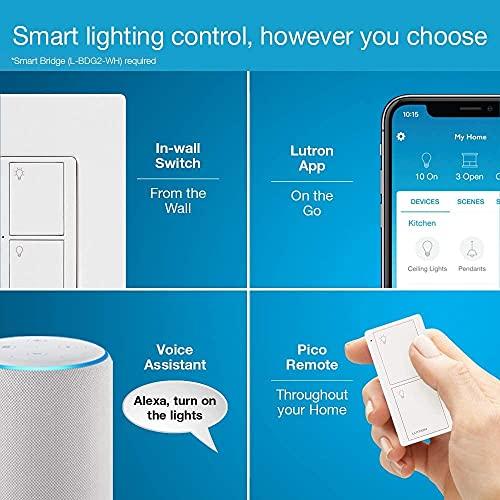 Lutron Caseta Smart Lighting Switch for All Bulb Types or Fans ...