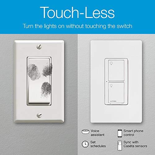 Lutron Caseta Smart Lighting Switch for All Bulb Types or Fans ...