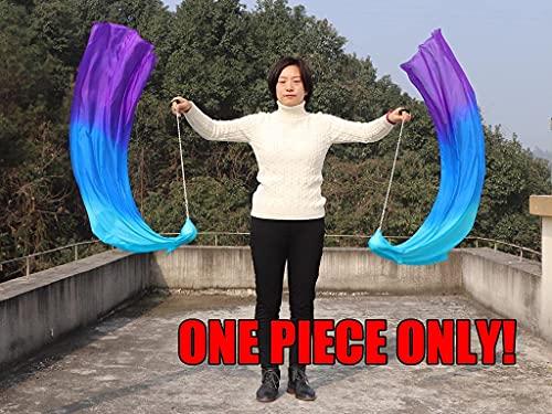 Winged Sirenny Spinning 53 Silk Veil Poi Ball, Flag Scarf Poi Ribbon ...