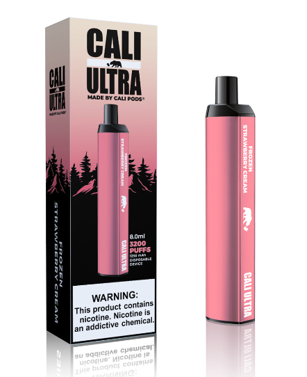 Vape Cali Ultra 3200 Puff Frozen Sabor Strawberry Cream : Precio Guatemala