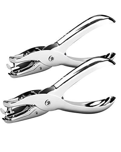 2 perforadoras de agujero, perforadoras de un solo agujero de 1/4 pulgadas y 1/8 pulgadas ...