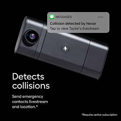 Nexar One 4K Connected Dash Cam - Front and Interior Facing Dual Dash ...