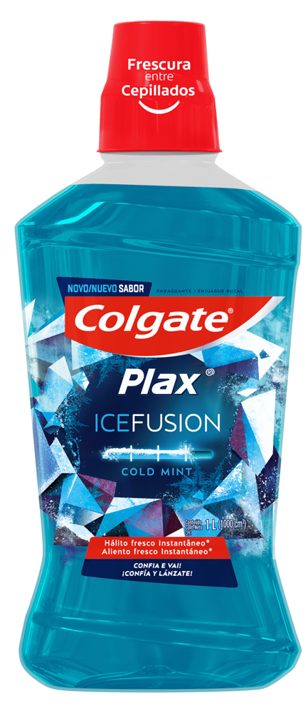 Colgate, Plax Ice Fusion Cold Mint, Enguaje Bucal Sin Alcohol, Nuevo ...