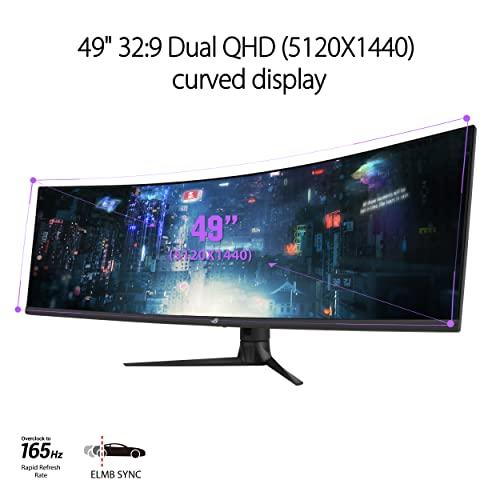 ASUS ROG Strix 49 Ultra-wide Curved HDR Gaming Monitor (XG49WCR) - Dual ...