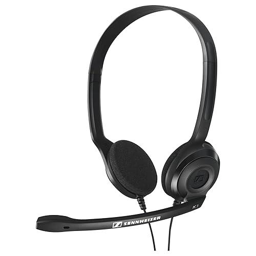 Sennheiser PC 3 Chat - Durable On-Ear Wired Headset - Noise Cancelling ...