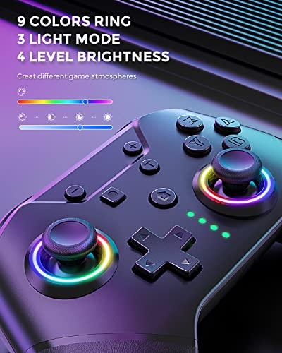ECHTPower Switch Pro Controller, Switch Wireless Controller with Macro Buttons/6-Axis Gyro ...