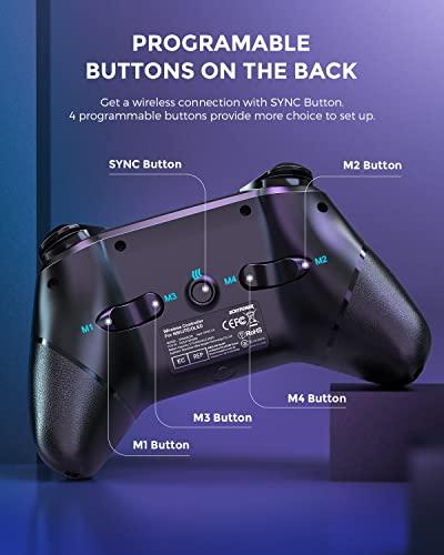 ECHTPower Switch Pro Controller, Switch Wireless Controller with Macro ...
