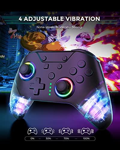 ECHTPower Switch Pro Controller, Switch Wireless Controller with Macro Buttons/6-Axis Gyro ...