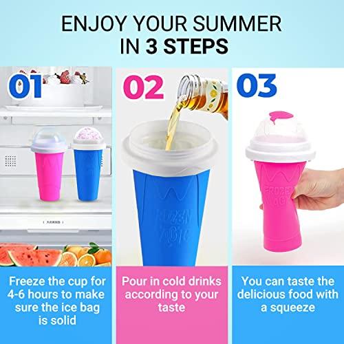 Paquete de 2 Slushie Cup, Slushy Cup, Slushie Maker Machine, Slushy ...
