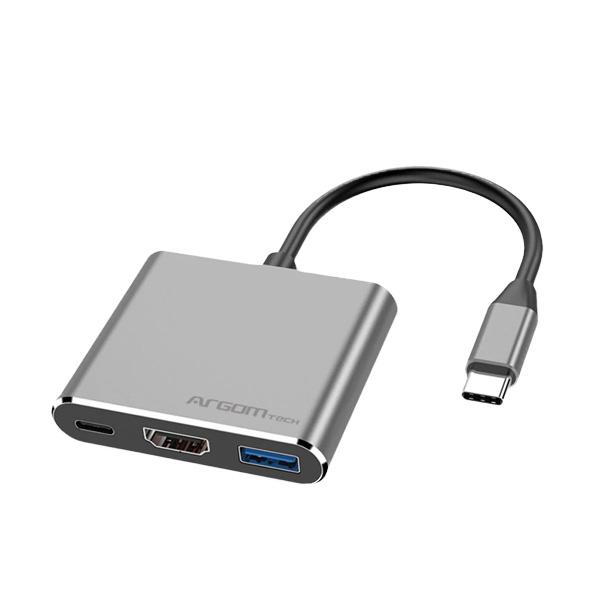 3 In 1 Type-C HUB ONEAXESS - Aluminum Case / Plug & Play Type-C PD ...