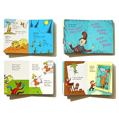 Pequeño juego verde en caja de libros de cartón antiguos y brillantes ...