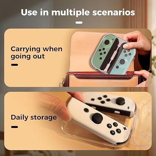 IINE Mini Storage Case for Joy-con, Portable Dust-Proof Protective Box ...
