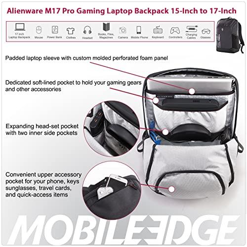 Alienware m17 Pro Gaming Laptop Mochila de 15 a 17 pulgadas, gris/negro ...