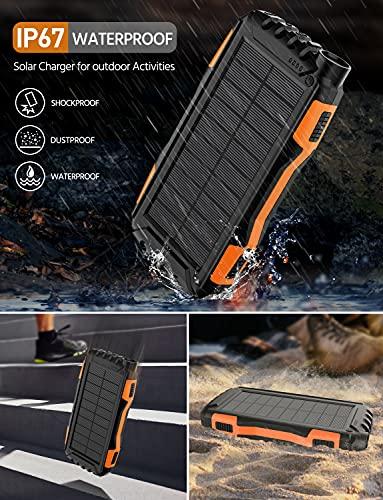 Solar Power Bank,Solar Charger,42800mAh Power Bank,Portable Charger ...